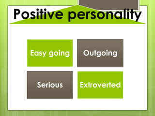 Personality for employment | PPTX