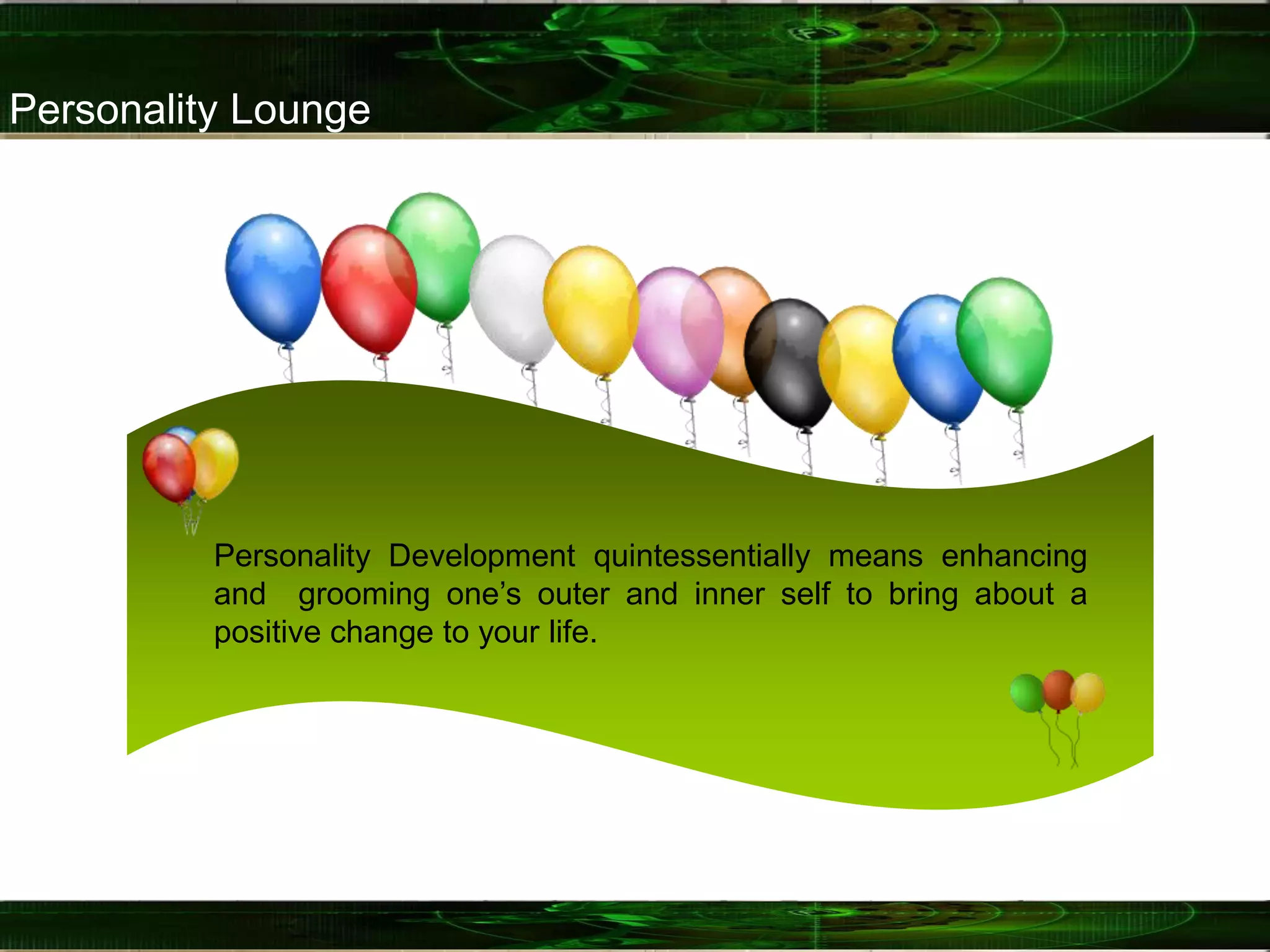 Personality grooming | PPTX
