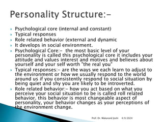 Personality & its Postulates & Development.tx
