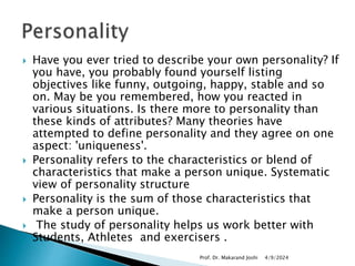 Personality & its Postulates & Development.tx