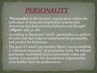 Personality (kanika) | PPT