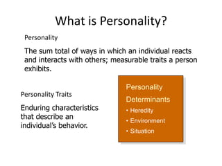 Personality lecture | PPTX