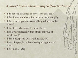personalitymaslow.ppt important notes and | PPT