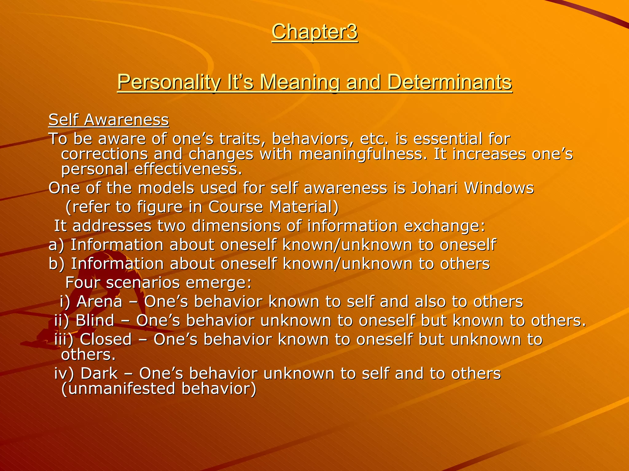 Personality: Meaning & Determinants | PDF