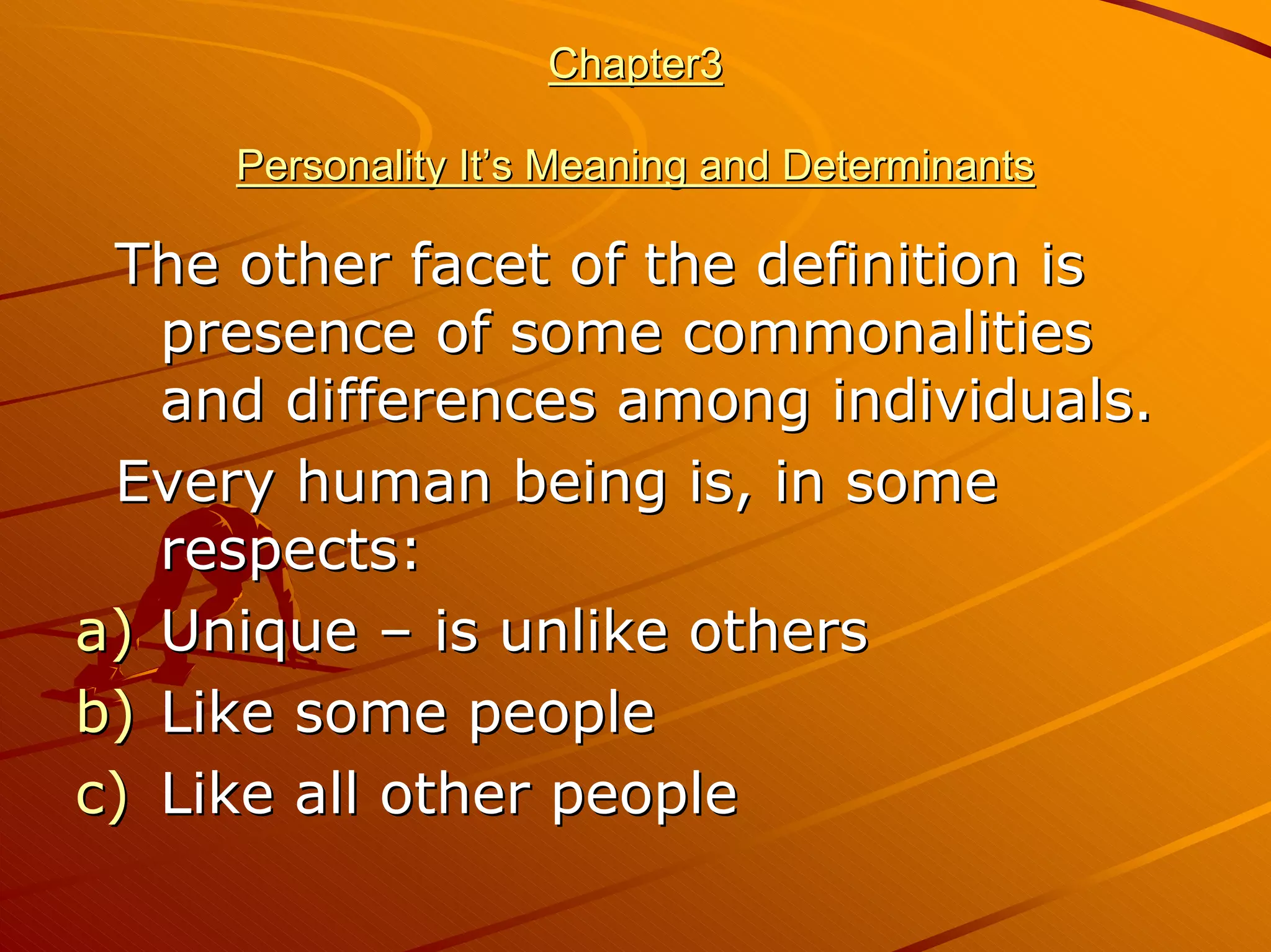 Personality: Meaning & Determinants | PDF