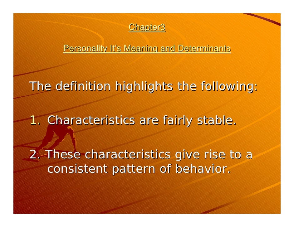 Personality Meaning Determinants personality-meaning-determinants