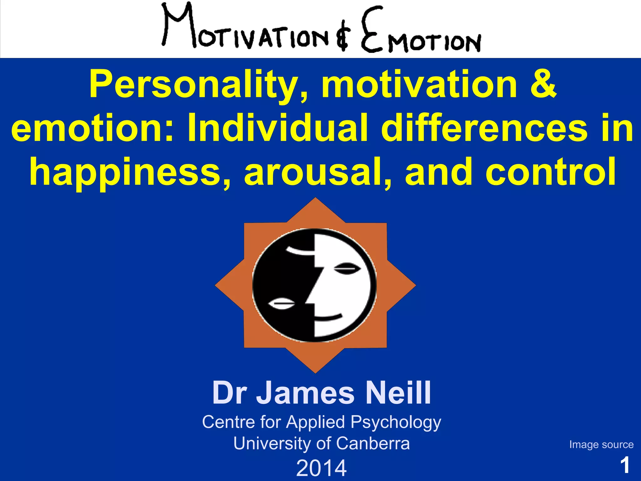 Personality, motivation and emotion | ODP
