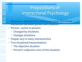 Personality, perception and attitudes | PPT