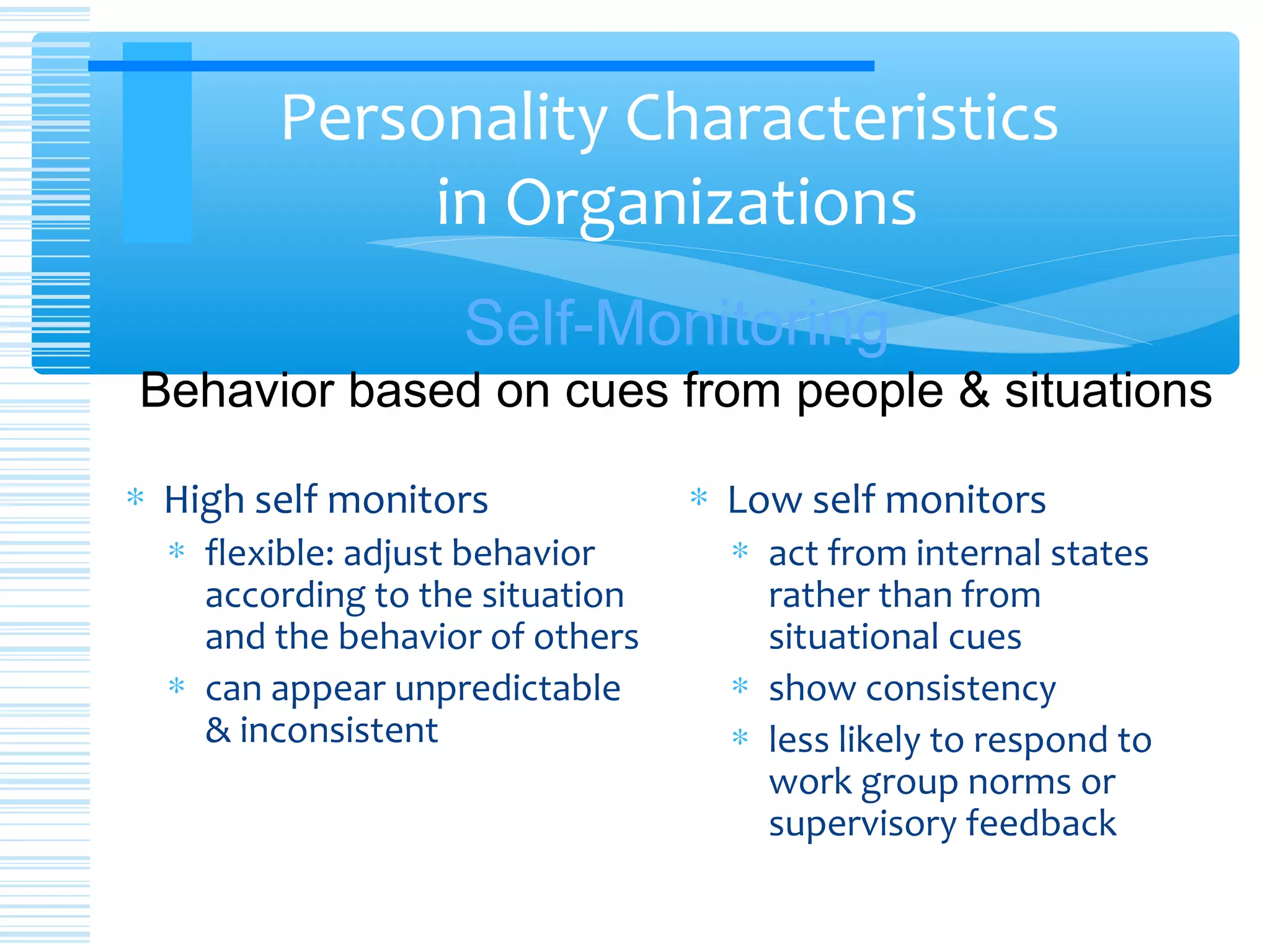 Personality, perception and attitudes | PPT