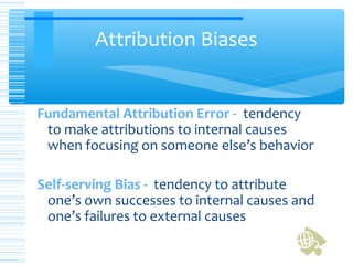 Personality, perception and attitudes | PPT