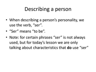 Personality physical features | PPTX