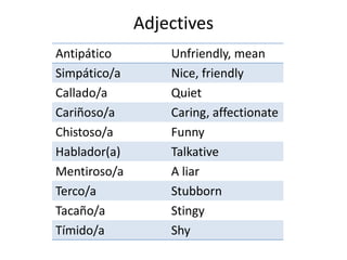Personality physical features | PPTX