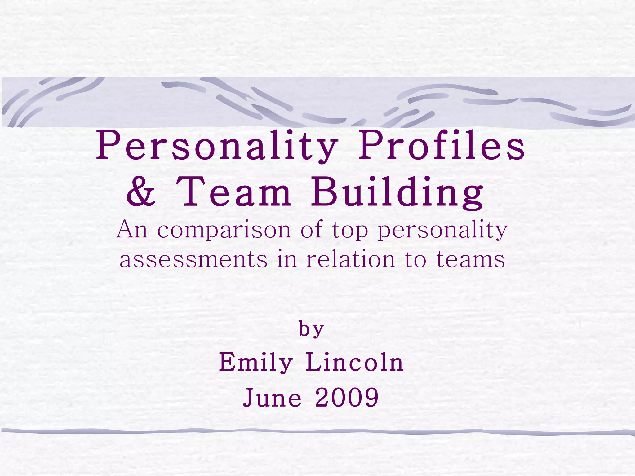 Personality Powerpoint | PPT