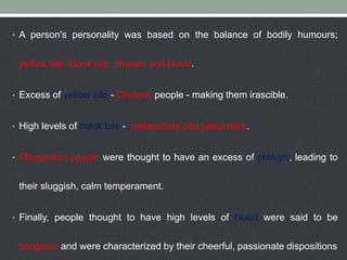 Personality and its relation to health | PPTX