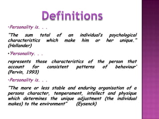 Personality presentation 2013 | PPTX