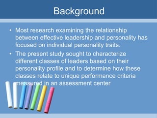 Personality Profiles of Effective Leadership | PPTX