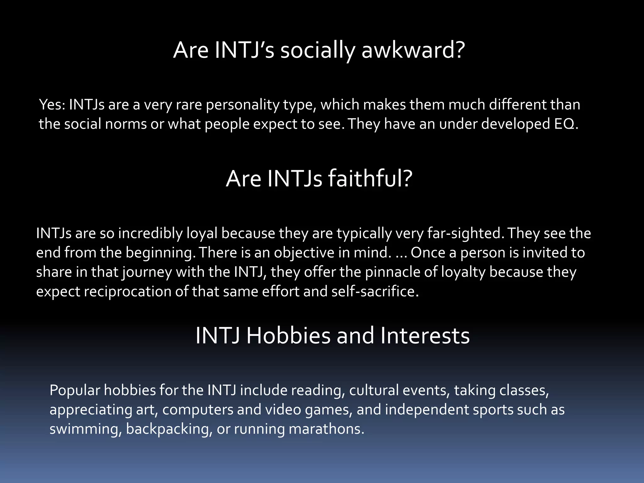 Personality Profiling Briggs Myers INTJ | PDF