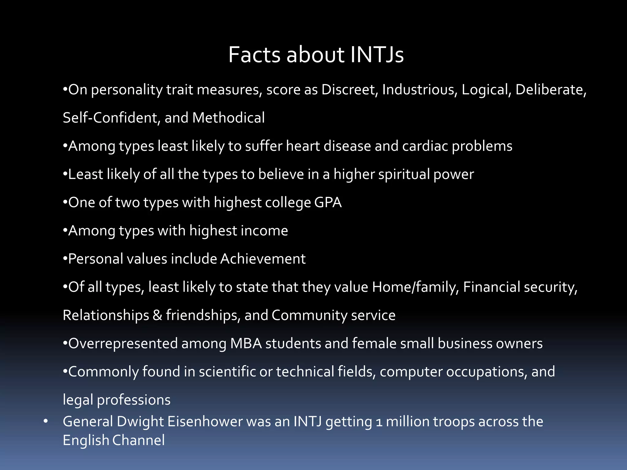 Personality Profiling Briggs Myers INTJ | PPT