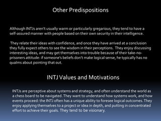 Personality Profiling Briggs Myers INTJ | PDF