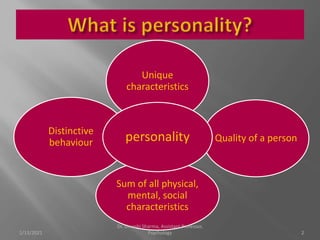 Personality psychology | PPTX
