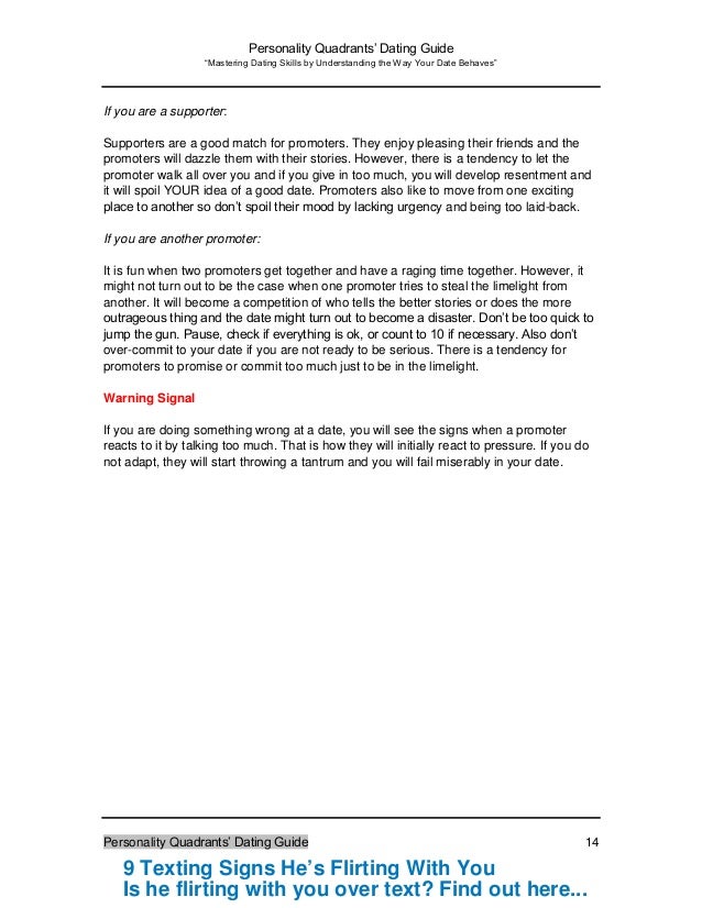 Personality Quadrants Dating Guide | PDF