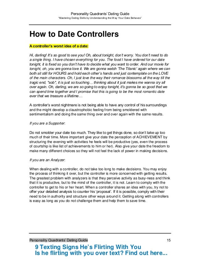 Personality quadrants dating guide | PDF