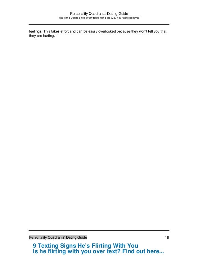 Personality quadrants dating guide | PDF