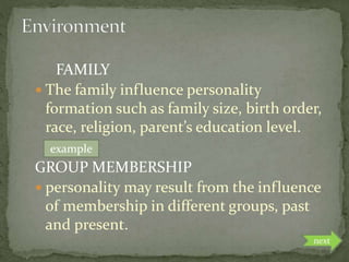 personality of | PPTX
