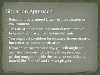 Personality & sports | PPTX