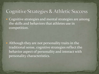 Personality & sports | PPTX