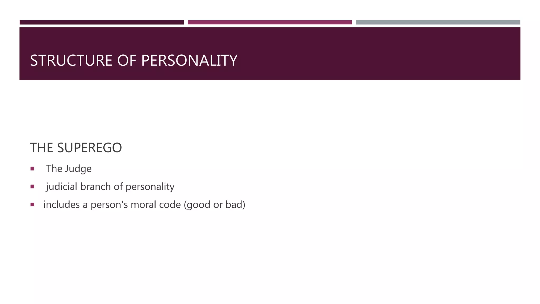 Personality structure | PPT
