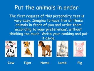 Personality test | PPTX