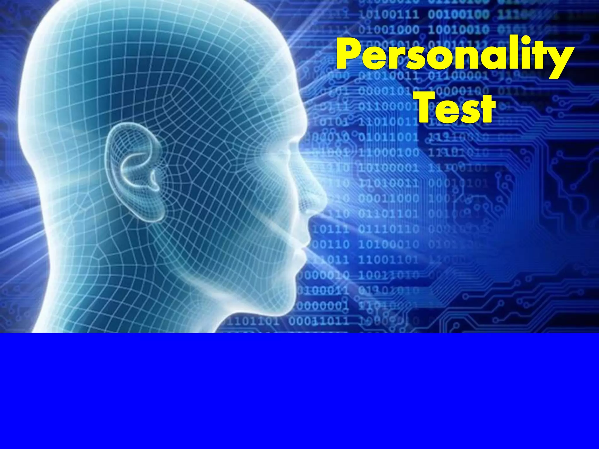 PERSONALITY TEST | PPT