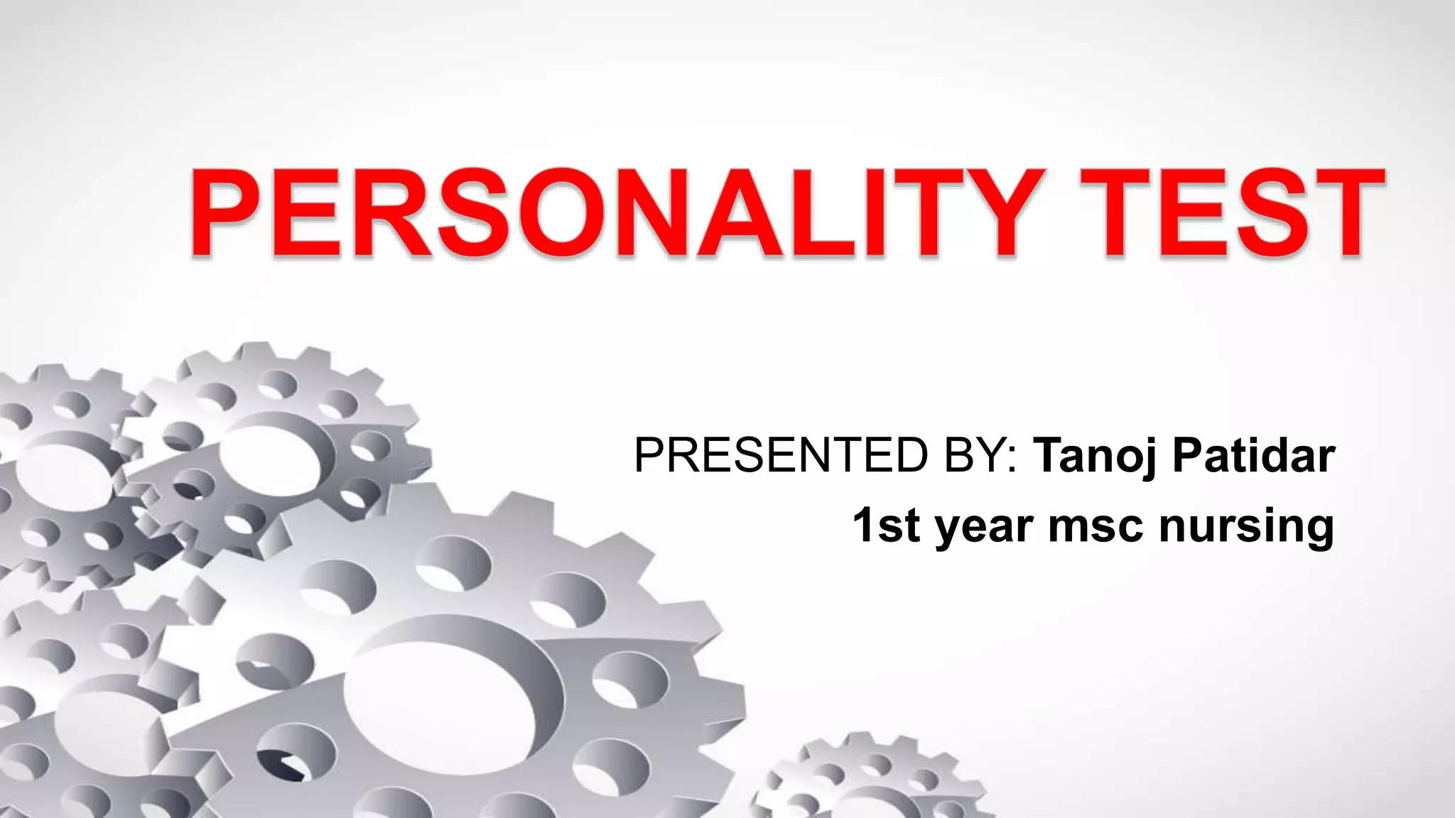 Personality test | PPT