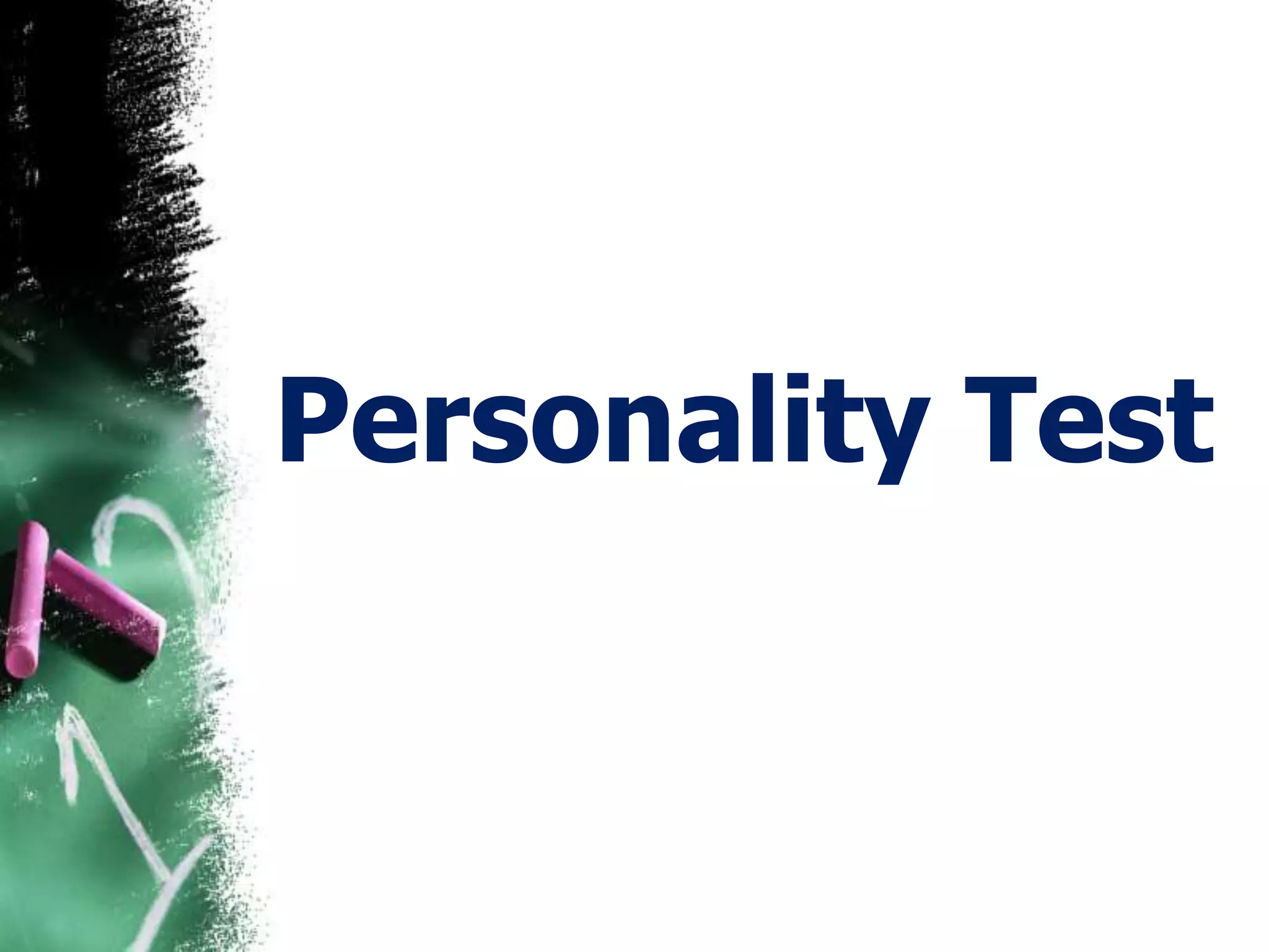 personality test | PPTX