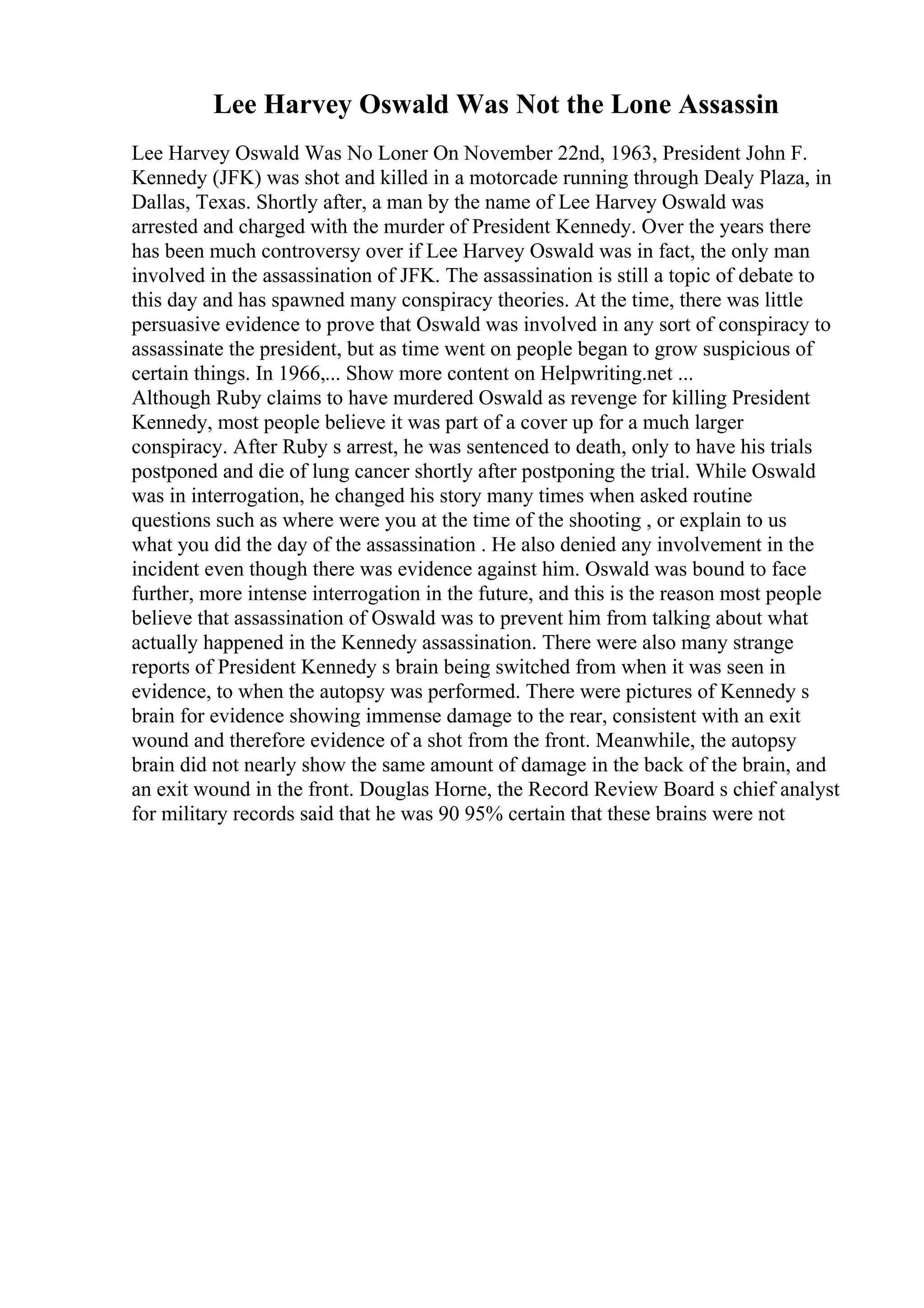 Personality Test Essay | PDF