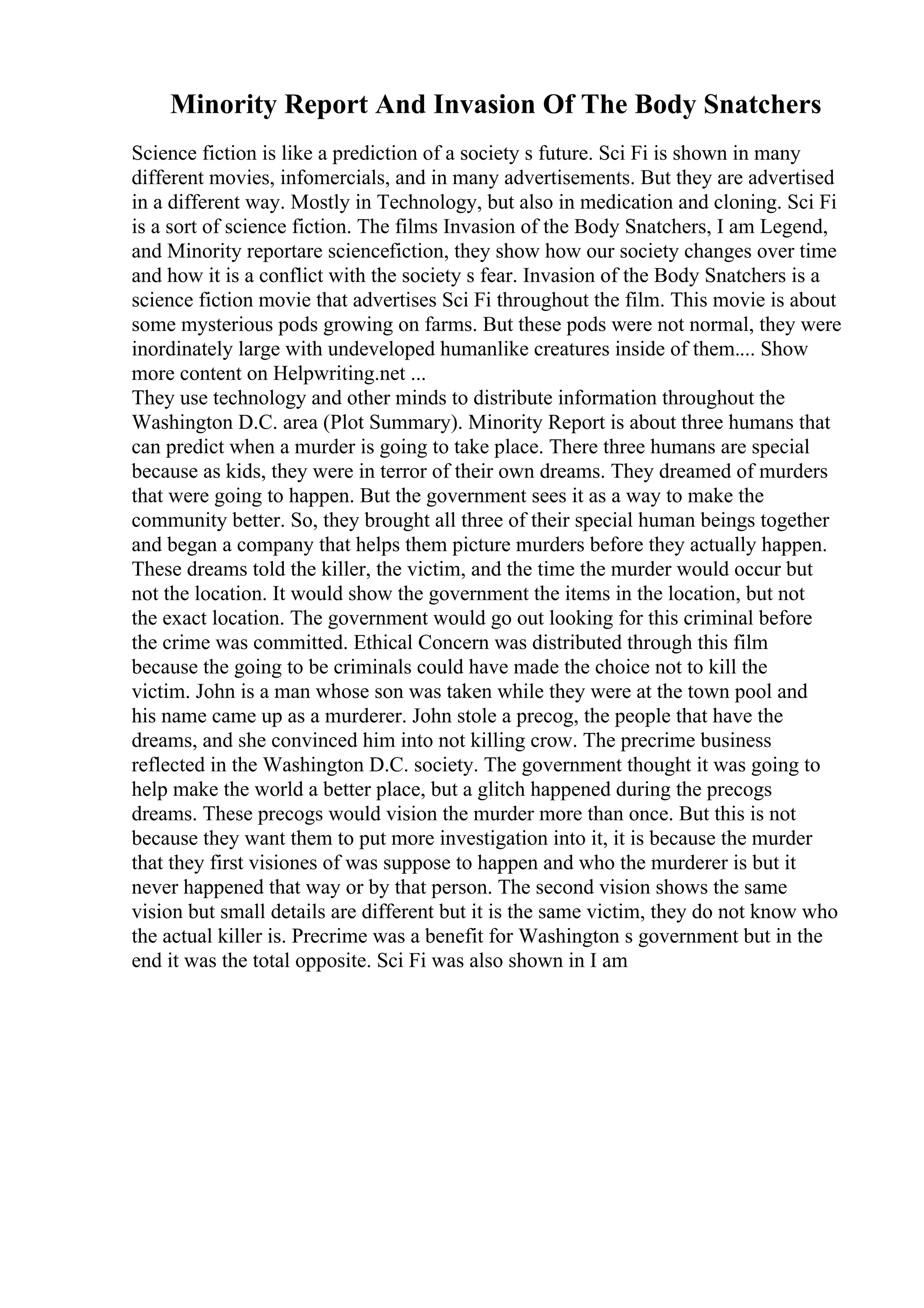 Personality Test Essay | PDF