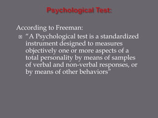 Personality testing | PPTX
