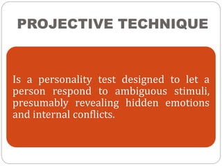 Personality testing | PPTX