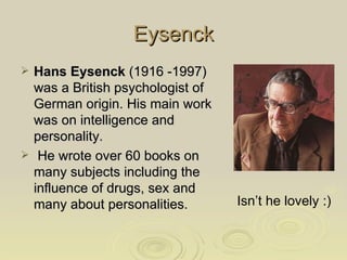 Personality theories | PPT