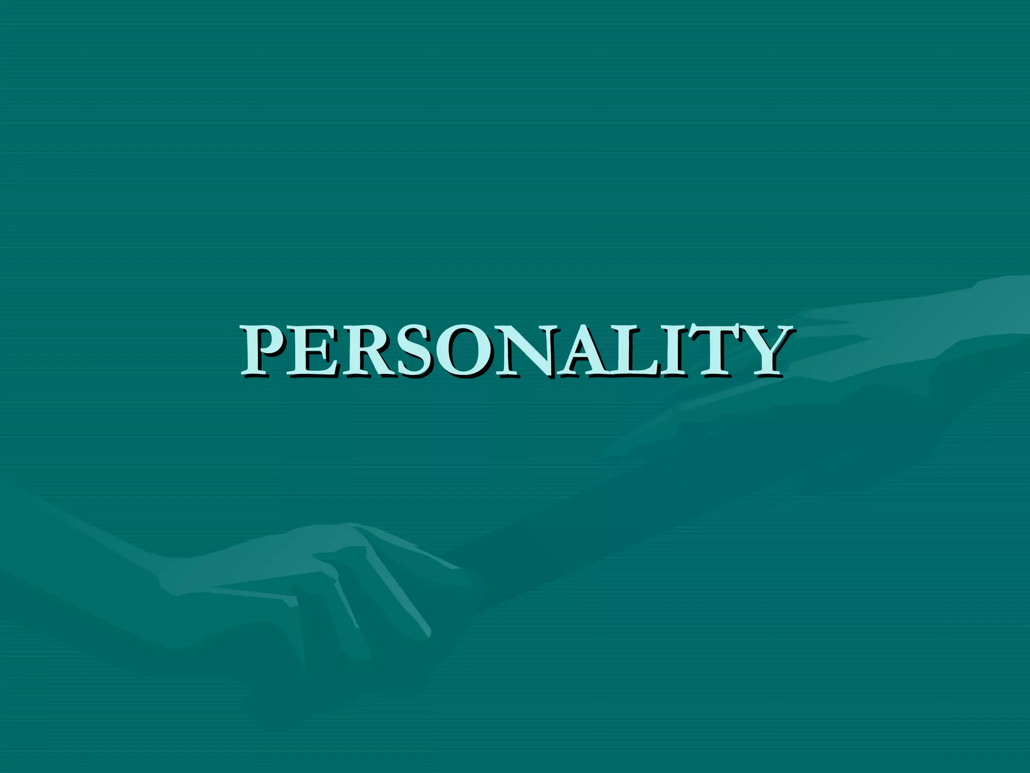 Personality theories | PPT