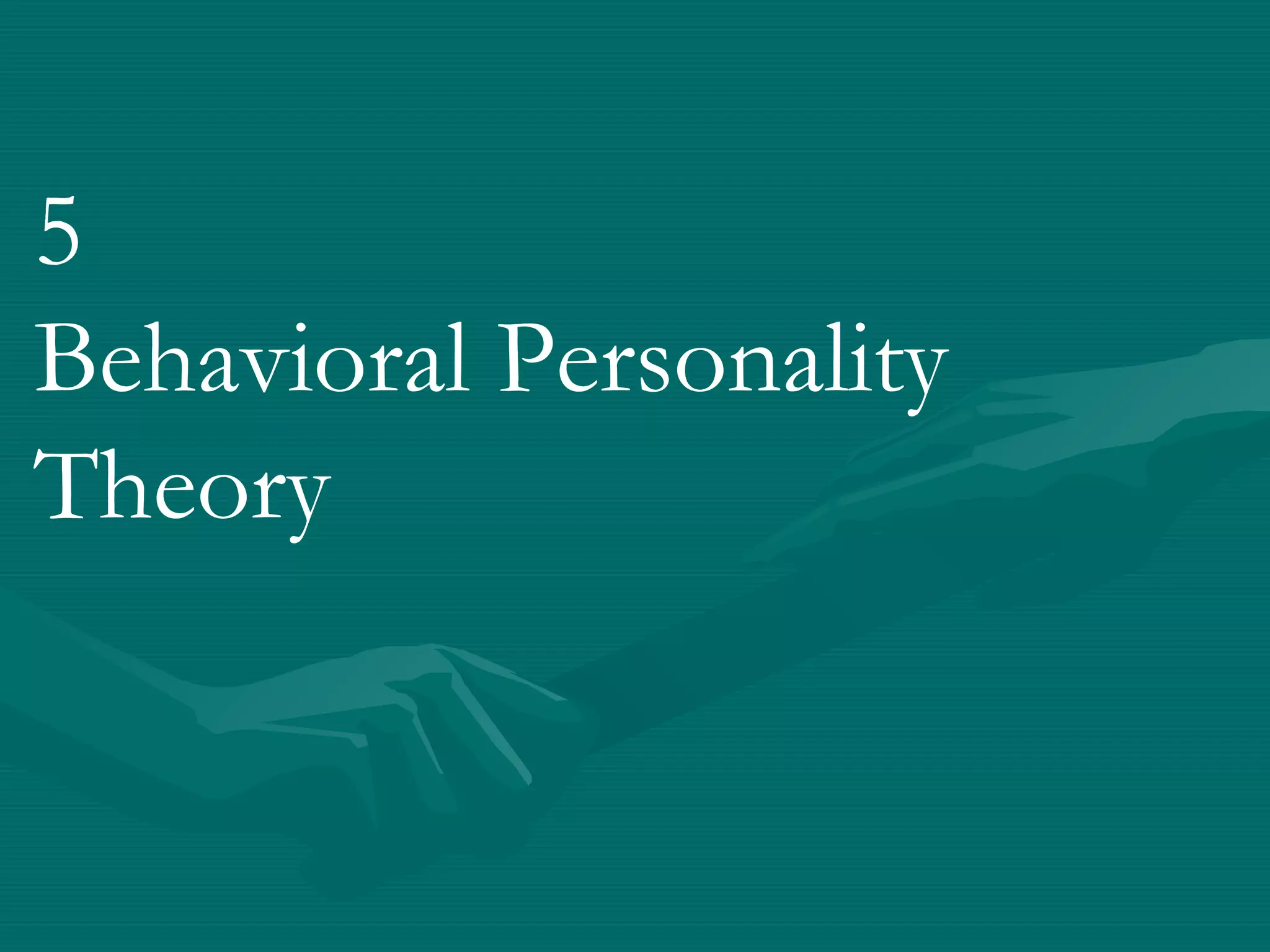Personality theories | PPT