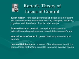 Personality theories | PPT