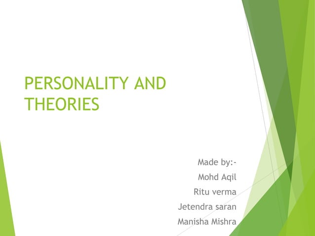 Personality theories | PPT