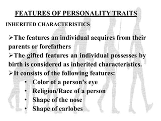 Personality theories and its effect on ob | PPTX