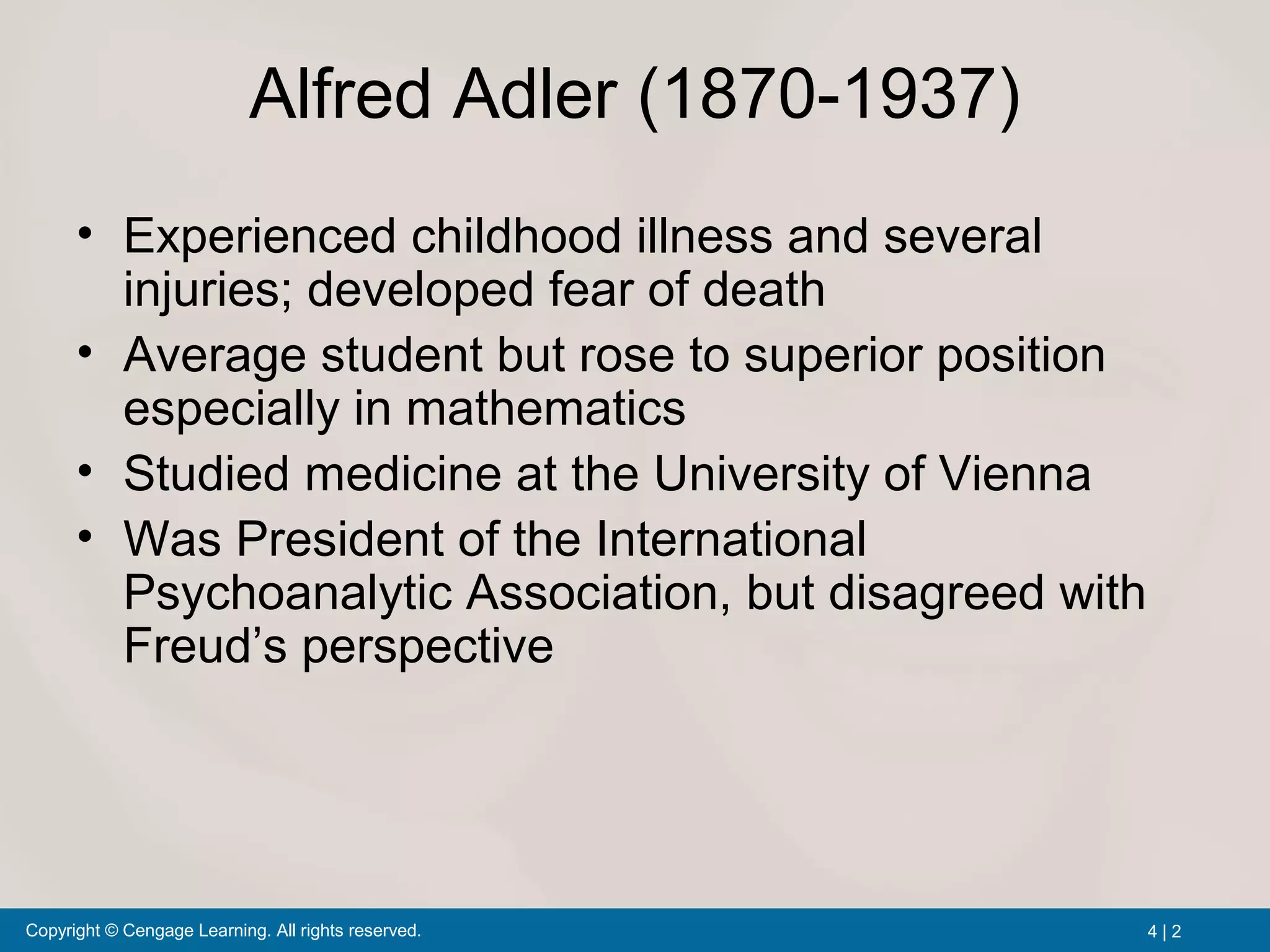 Personality theory ppt ch04 adler individual psychology | PPT