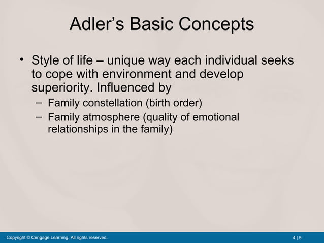 Personality theory ppt ch04 adler individual psychology | PPT | Science