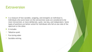 personality traits of psychology in subject | PPT