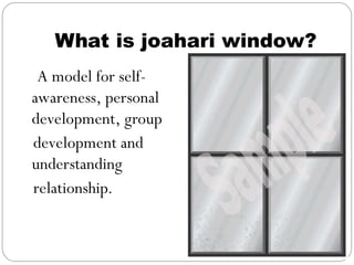 Personality Traits and Types Johari window.ppt