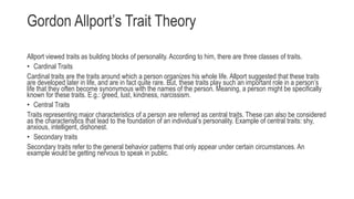 PERSONALITY TRAITS & DISORDERS.pptx